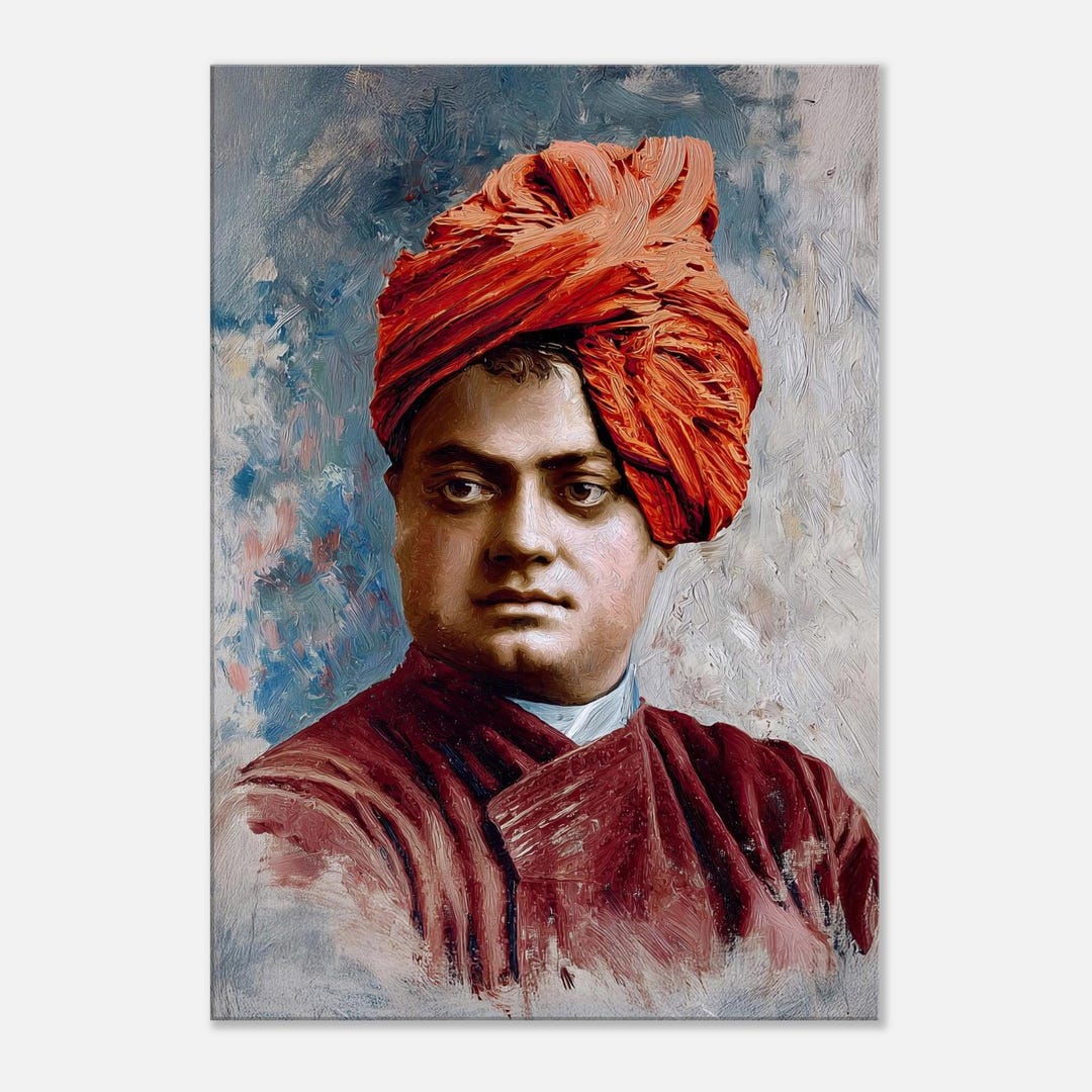 Swami Vivekananda Indian Hindu Monk and Philosopher Canvas Print, Wall ...