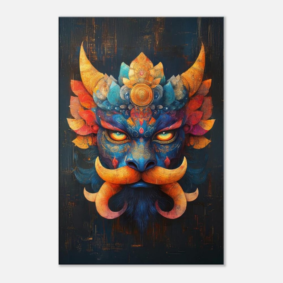 Rakshasa Demon Canvas Print - Indian Mythology Inspired Wall Art ...