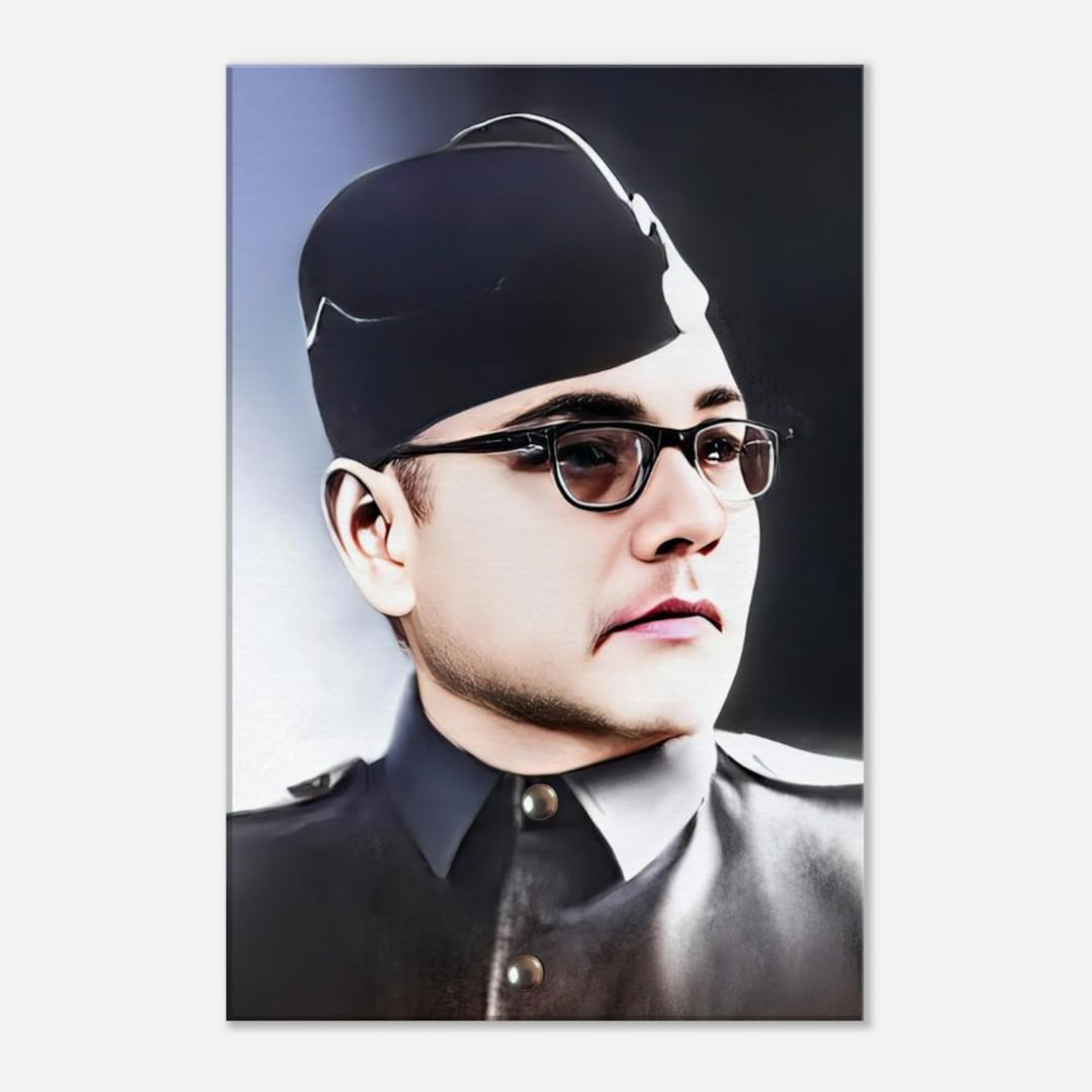 Netaji Subhas Chandra Bose, Canvas Portrait Print, Indian Nationalist ...