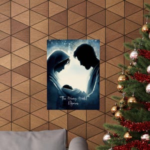 Nativity Watercolor Art, Christmas Poster - Etsy