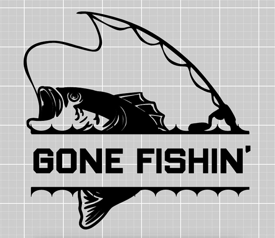 Car Decal - Gone Fishin' | Permanent Vinyl | Car Window - Etsy