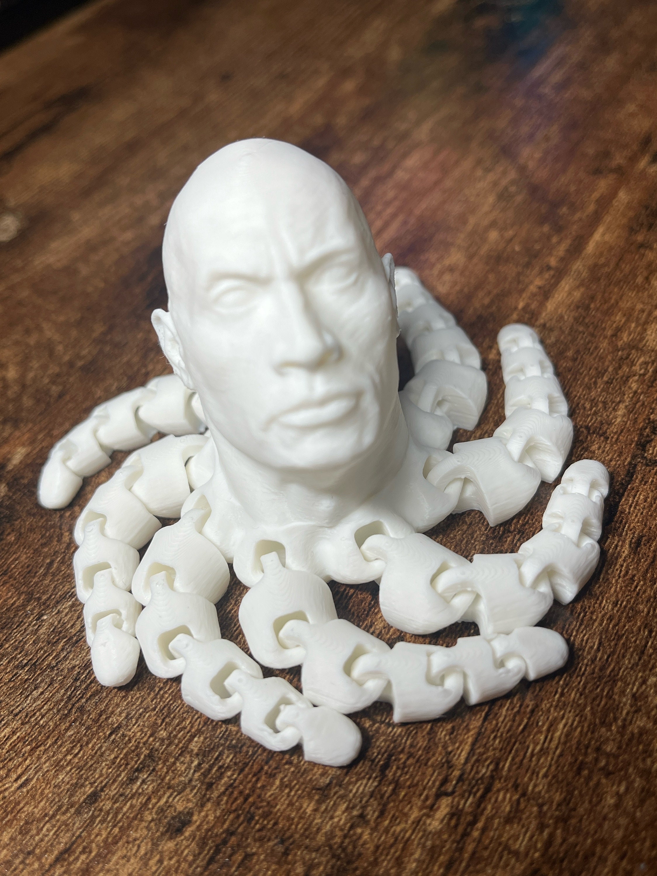 3D Printed Rocktopus, the Rock, Articulated Fidget, Dwayne Johnson ...