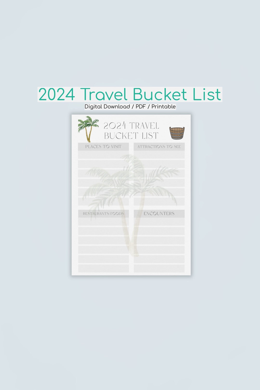 2024 TRAVEL Bucket List / 2024 Travel Calendar / 2024 Goals / Bucket ...
