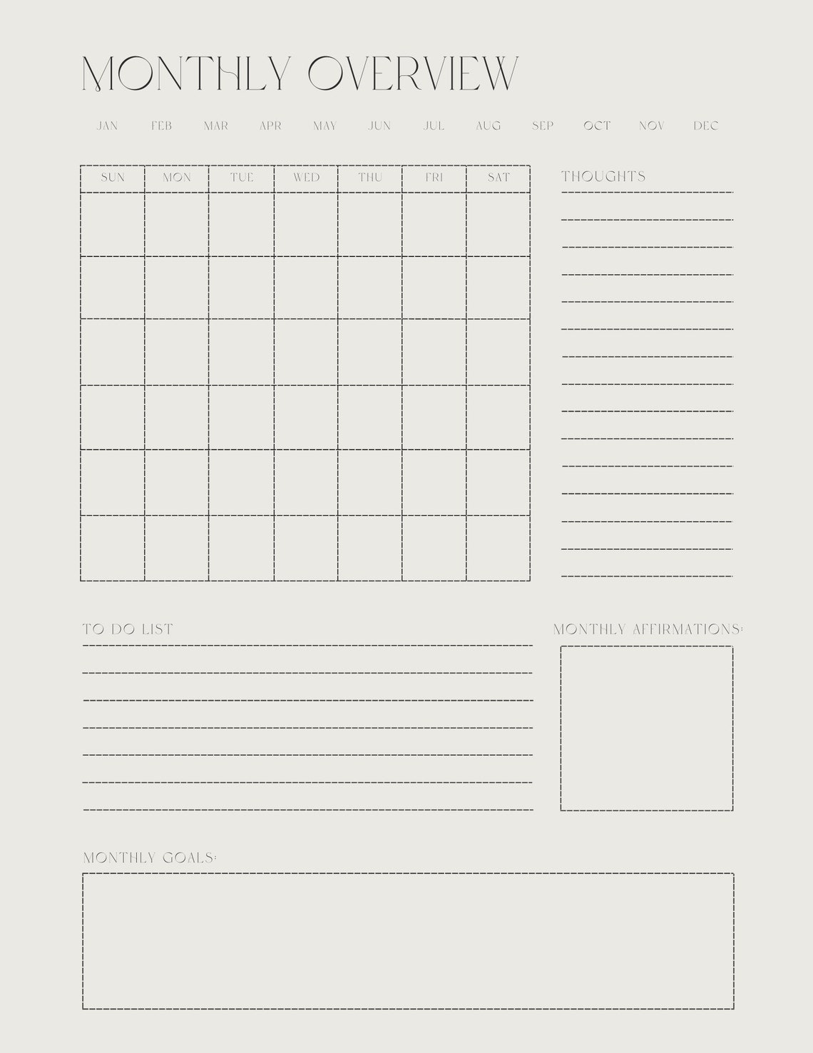 MONTHLY Calendar / CALENDAR / Overview Calendar / Home / Organization ...