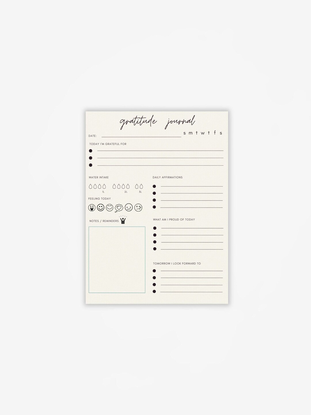 Gratitude Journal / Printable / Download Journal / Gratitude / Creative ...