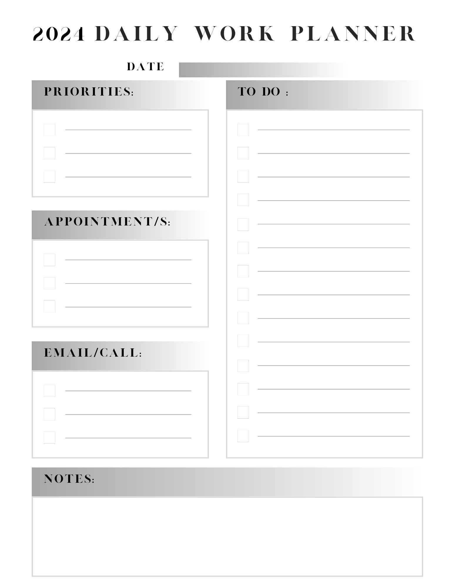 2024 Weekly PLANNER / SCHEDULER / CALENDAR / Printable / Downloadable ...