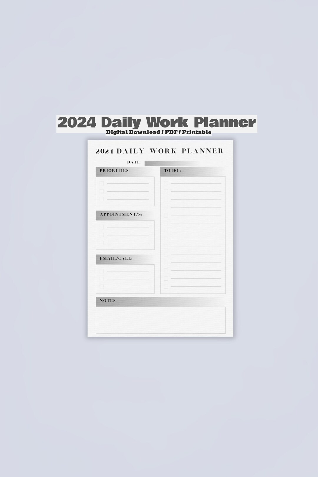 2024 Weekly PLANNER / SCHEDULER / CALENDAR / Printable / Downloadable ...