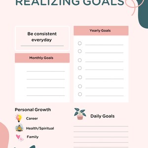 Creative GOAL Planner / DIGITAL Print / Printable Planner / Planner ...
