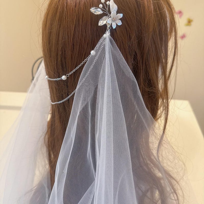 Bridal Drape Hair Piece - Etsy