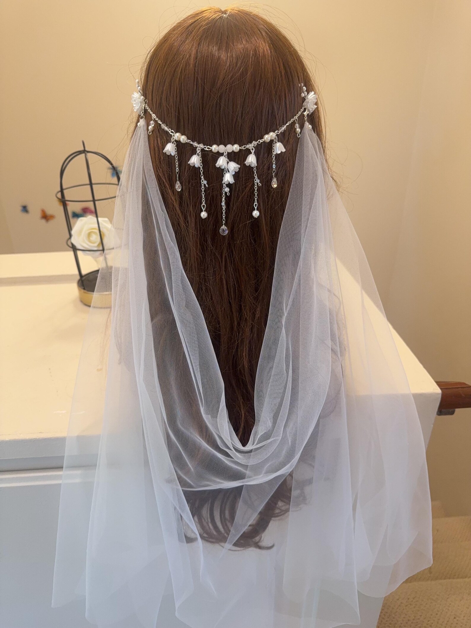 Boho Waterlily Flower Hair Pins Wedding Flower Hair Pins, White Bridal Hair Piece, Floral Hair ...