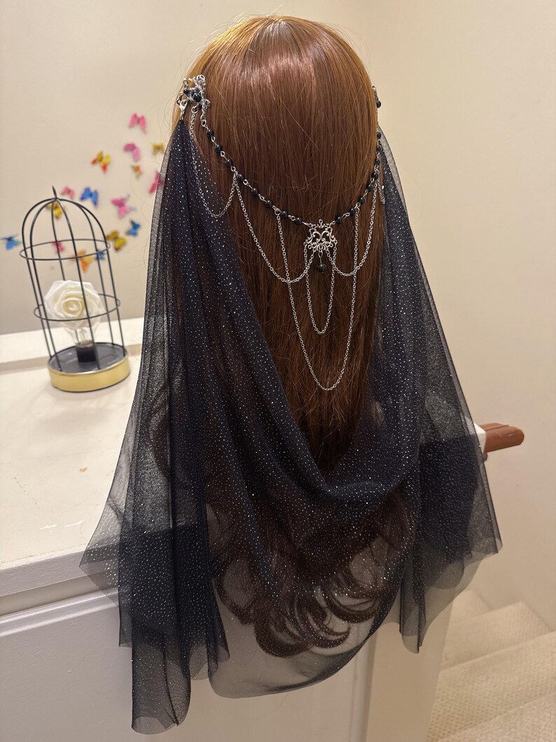 Bridal Pearl Hair Comb, Wedding Draped Veil Headpiece - Etsy