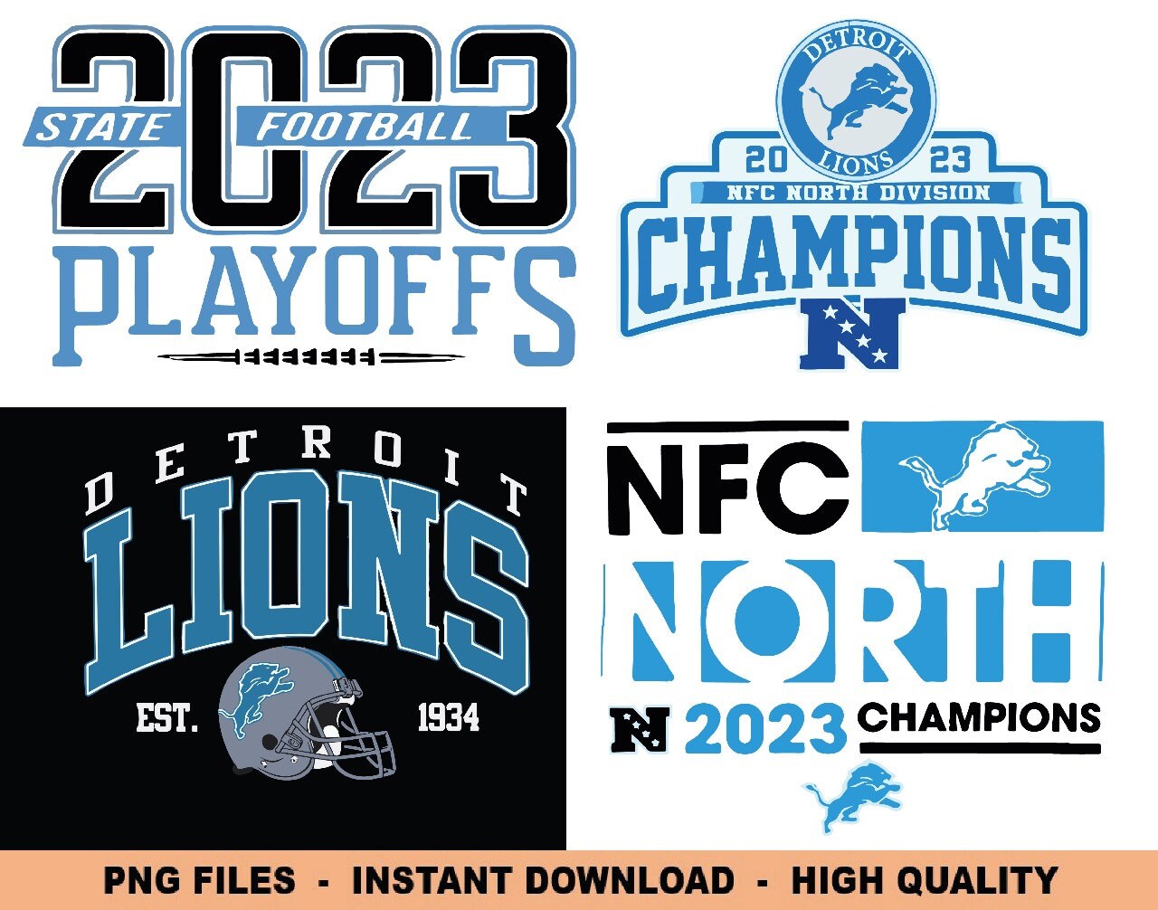 Lions Division Champs 2023 Png, Detroit Lions Nfc North Champions Png ...