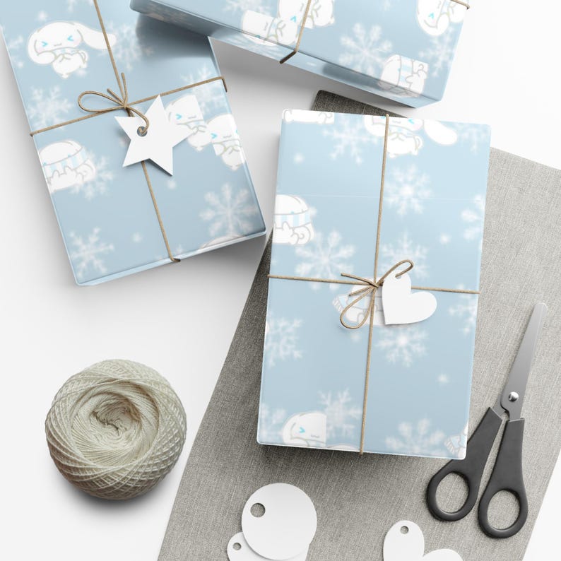 Cinnamoroll Christmas Gift Wrap, Cinnamoroll Wrapping Paper, Cinnamon ...