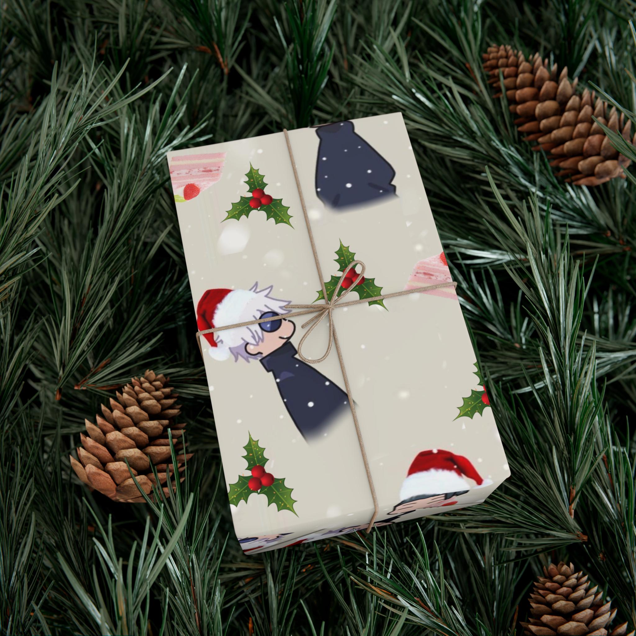 Premium Anime Wrapping Paper, Gojo Wrapping Paper, Geto Christmas Wrap ...