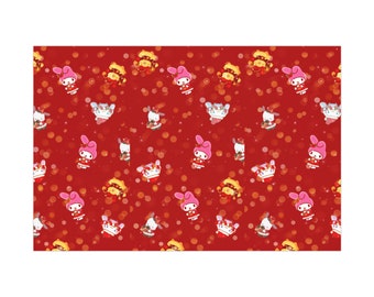 Hello Kitty Wrapping Paper Kuromi Christmas Wrap Sanrio - Etsy