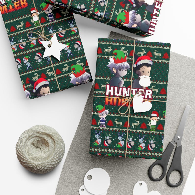 Hunter Hunter Christmas Wrap, Gon & Killua Gift Wrap, Hunter Hunter ...