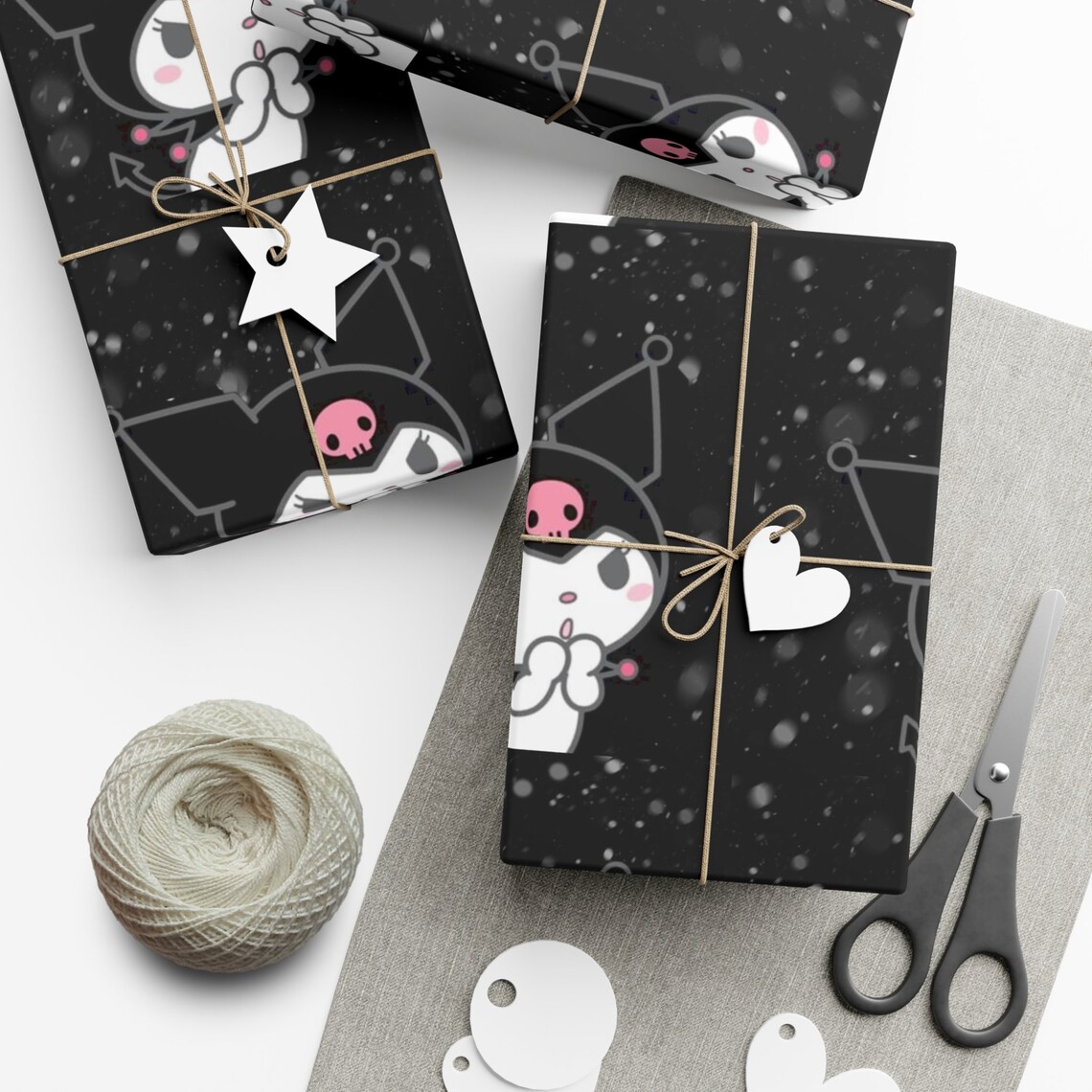 Hello Kitty Wrapping Paper Kuromi Christmas Wrap Sanrio - Etsy