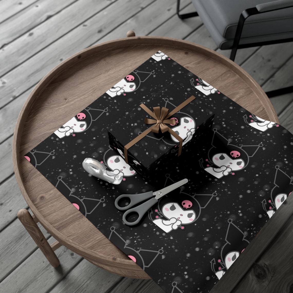 Hello Kitty Wrapping Paper Kuromi Christmas Wrap Sanrio - Etsy