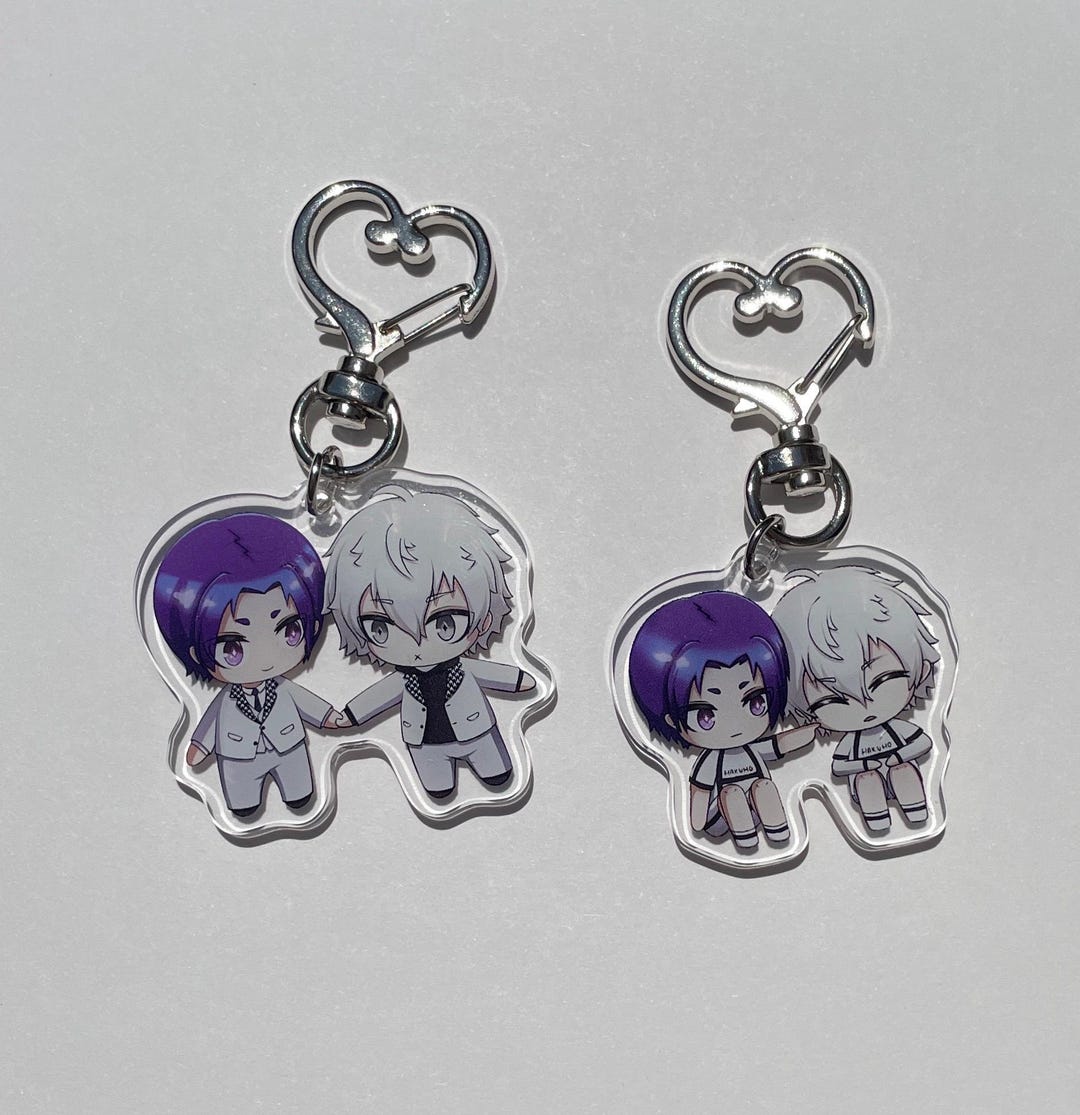 Blue Lock Anime Inspired Mini Acrylic Keychain Charm Nagi Seishiro and ...