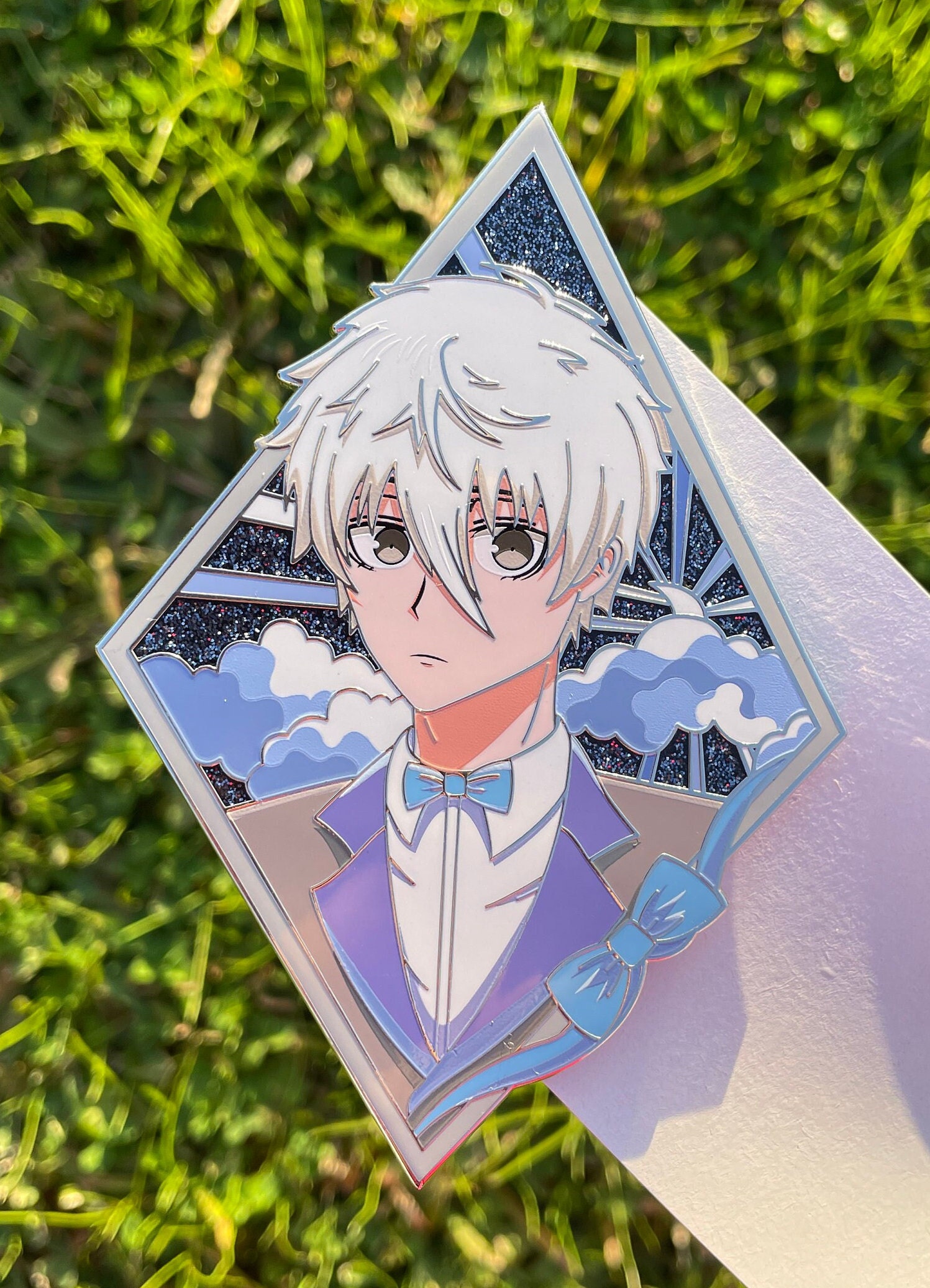 Anime / Manga Inspired Hard Enamel Pin Lapel Pin the Lazy Genius Sun ...