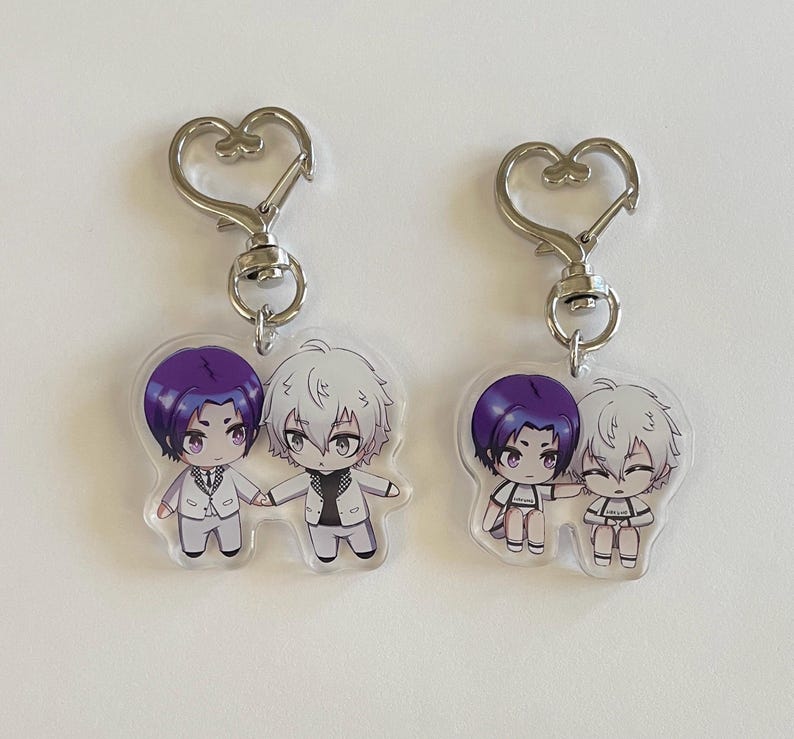 Blue Lock Anime Inspired Mini Acrylic Keychain Charm Nagi Seishiro and ...