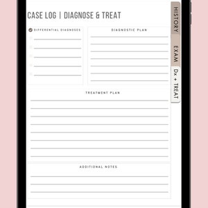 Digital Vet Med Case Log Template: Veterinary Patient Notes (PDF) - Etsy
