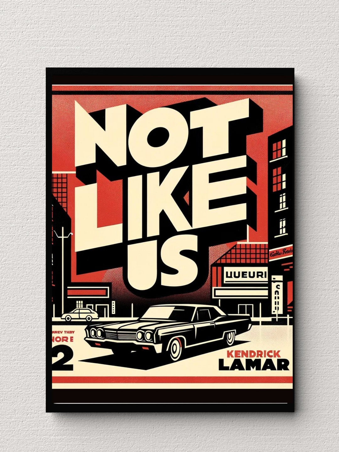 Kendrick Lamar Poster Not Like Us - Etsy