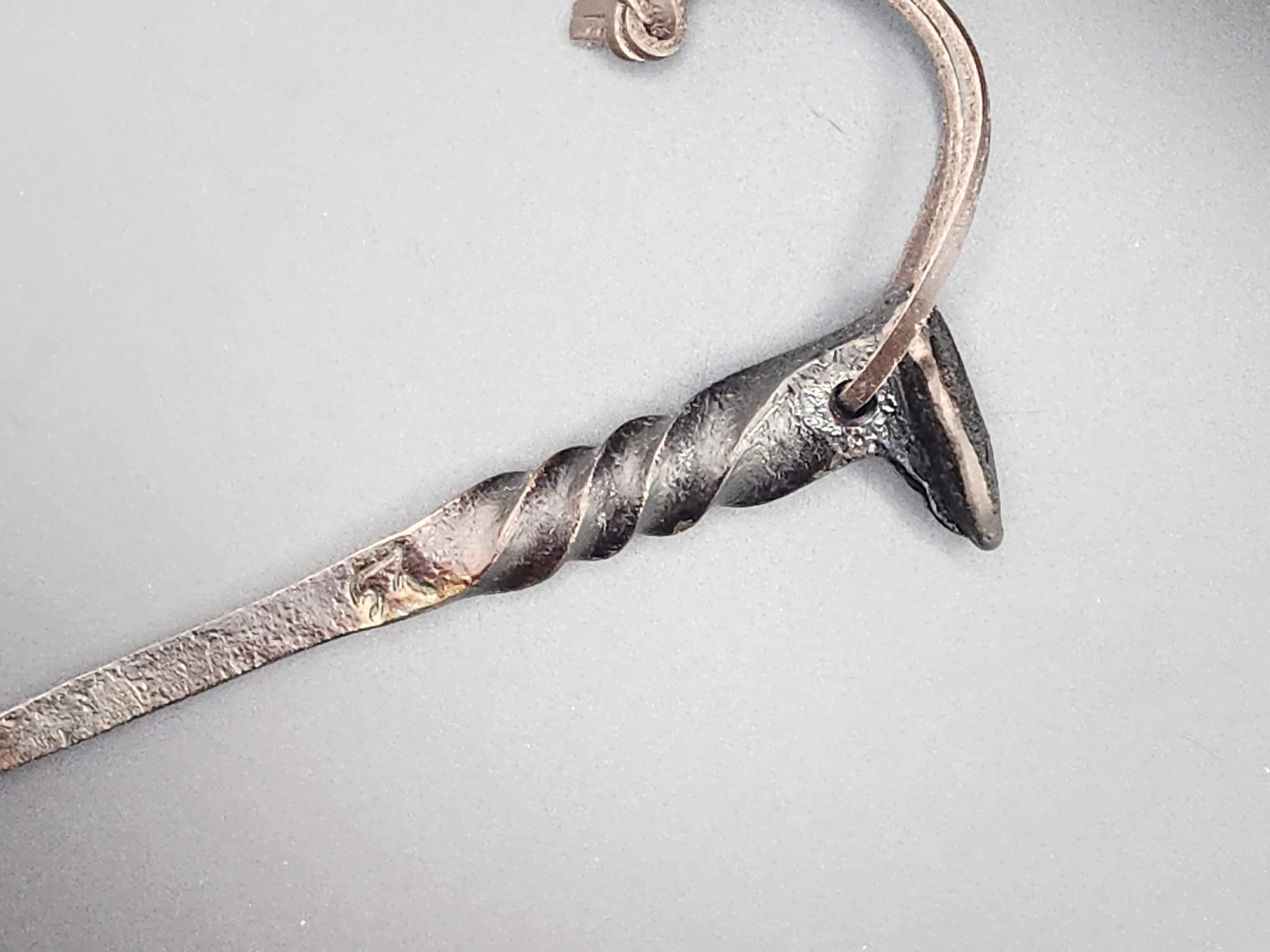 Forged Railroad Spike BBQ Grill Tool: Handcrafted Meat Turner - Etsy