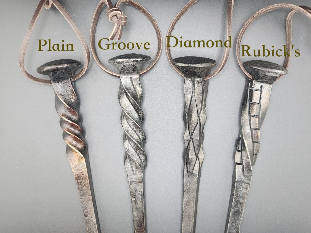 Forged Railroad Spike BBQ Grill Tool: Handcrafted Meat Turner - Etsy