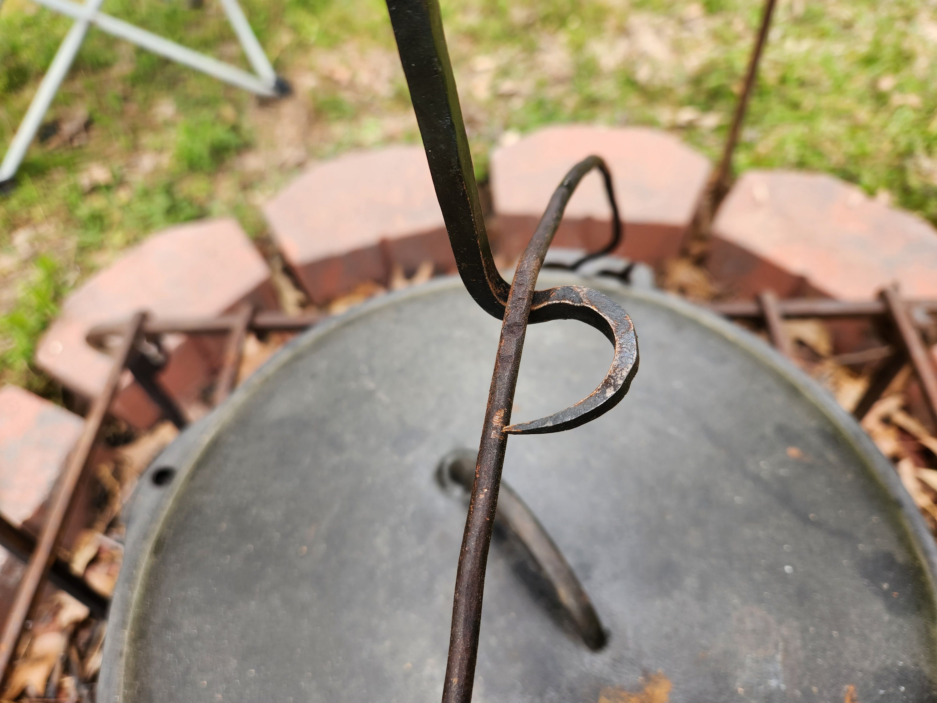 Forged Railroad Spike BBQ Grill Tool: Handcrafted Meat Turner - Etsy