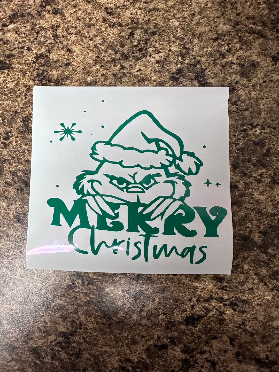 Grinch Permanent Vinyl Decal - Etsy