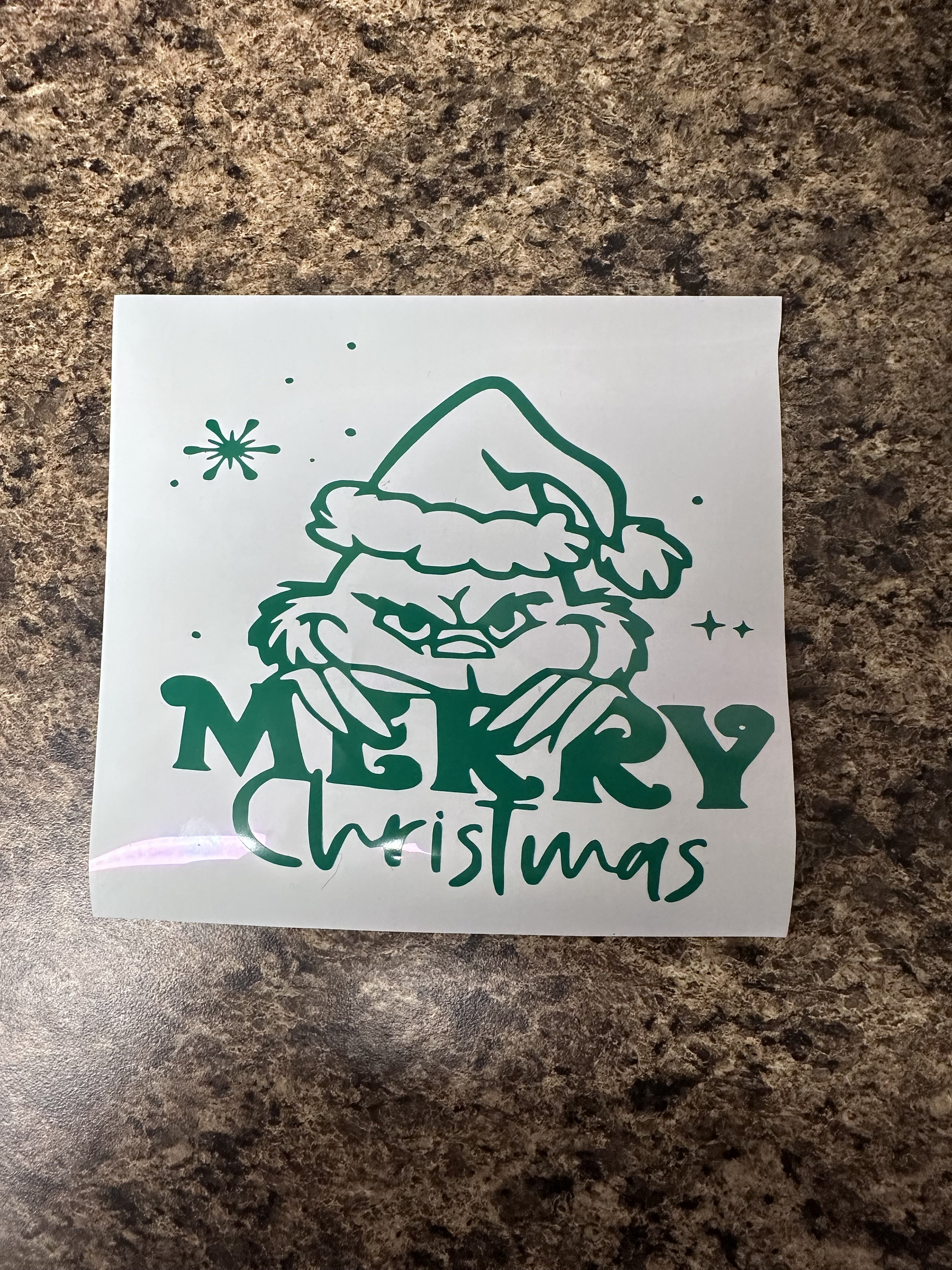 Grinch Permanent Vinyl Decal - Etsy
