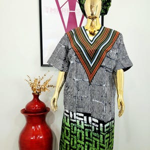 Bubu Dress / Adire Bubu / Batik /tye Dye Maxi Gown / Batik Fabric Gown ...