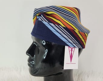 African Print Cap for Men / Hand Made Ankara Cap/ Traditional Dansiki ...