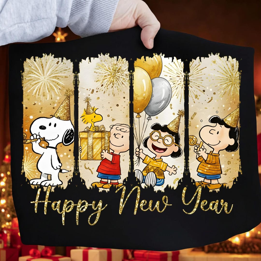 Dessin animé chien nouvel an 2026 png, bonne année png, design Nye ...