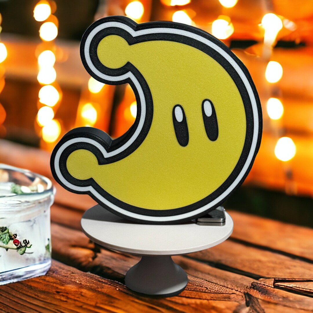 Nintendo Super Mario Odyssey Inspired Power Moon Lightbox - Fun Geeky ...