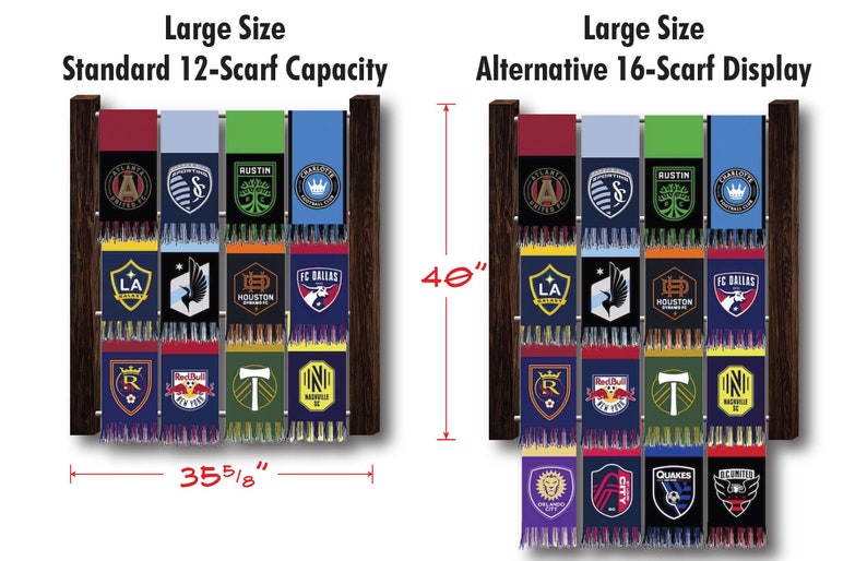 Soccer / Sports Scarf Display Rack - Etsy