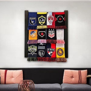 Soccer Scarf Rack - Etsy