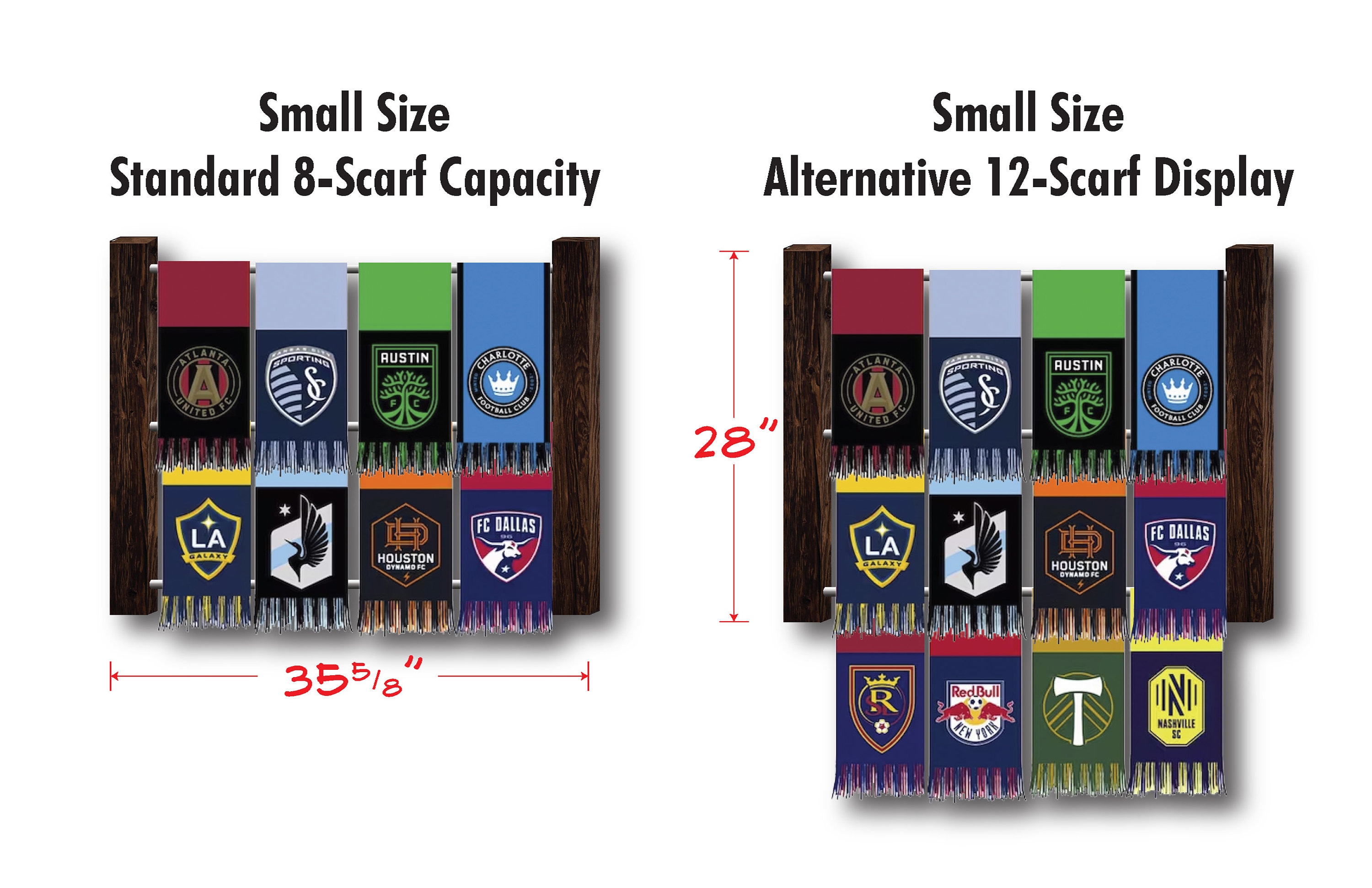 Soccer / Sports Scarf Display Rack - Etsy