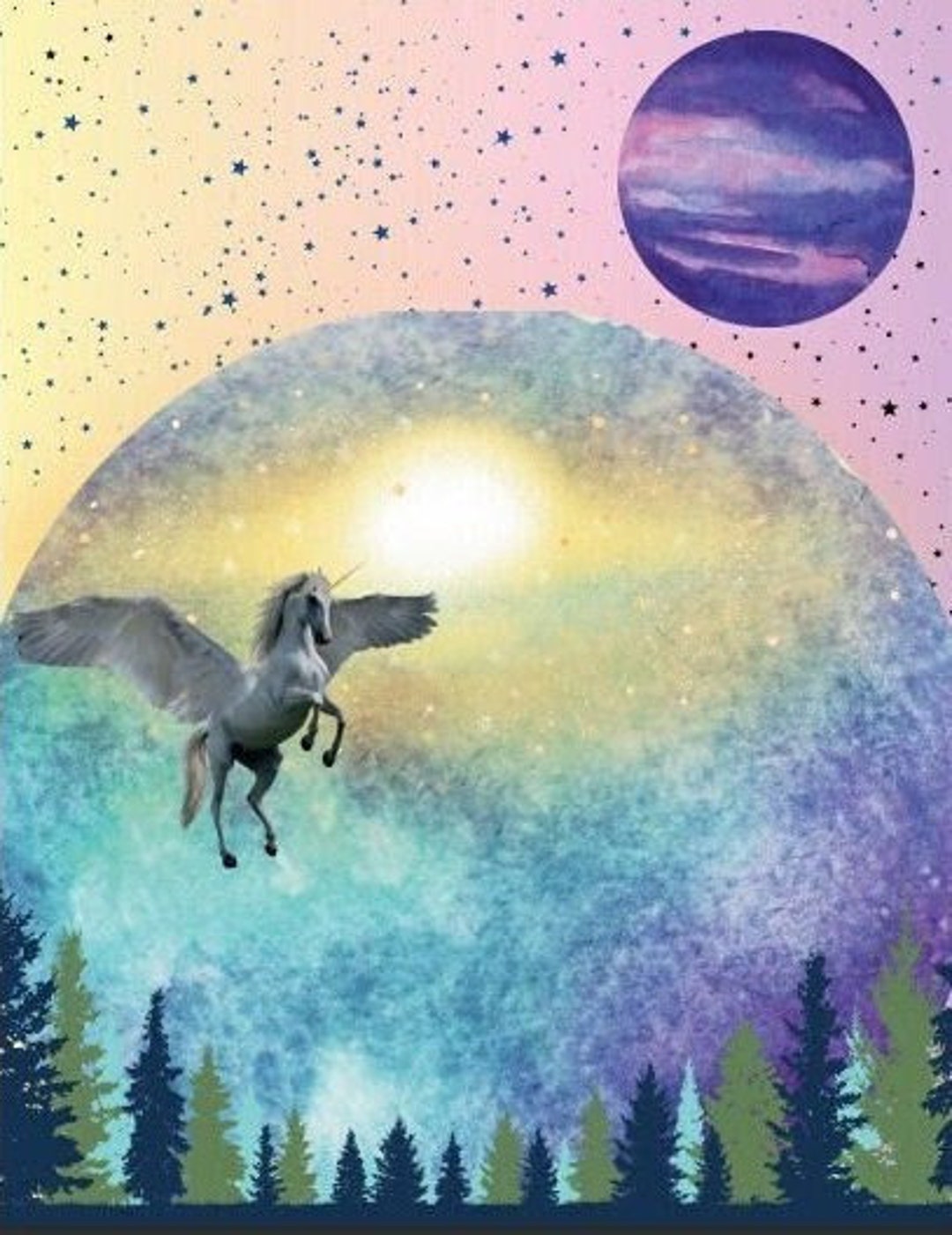 Printable Undated Unicorn Weekly Planner Digital Pdf File - Etsy