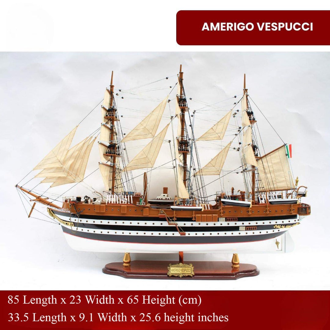 Amerigo Vespucci Ship Model, Ship Model, Model Boats, Yacht Decor ...