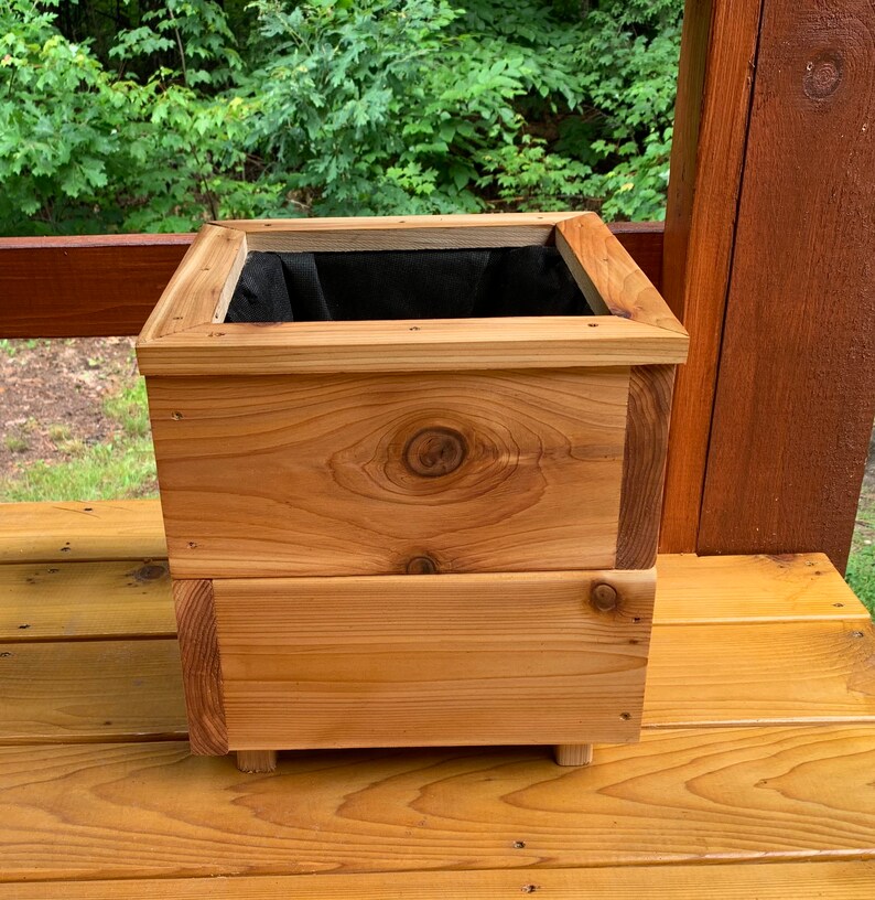 Small Outdoor Cedar Planter Box - Etsy