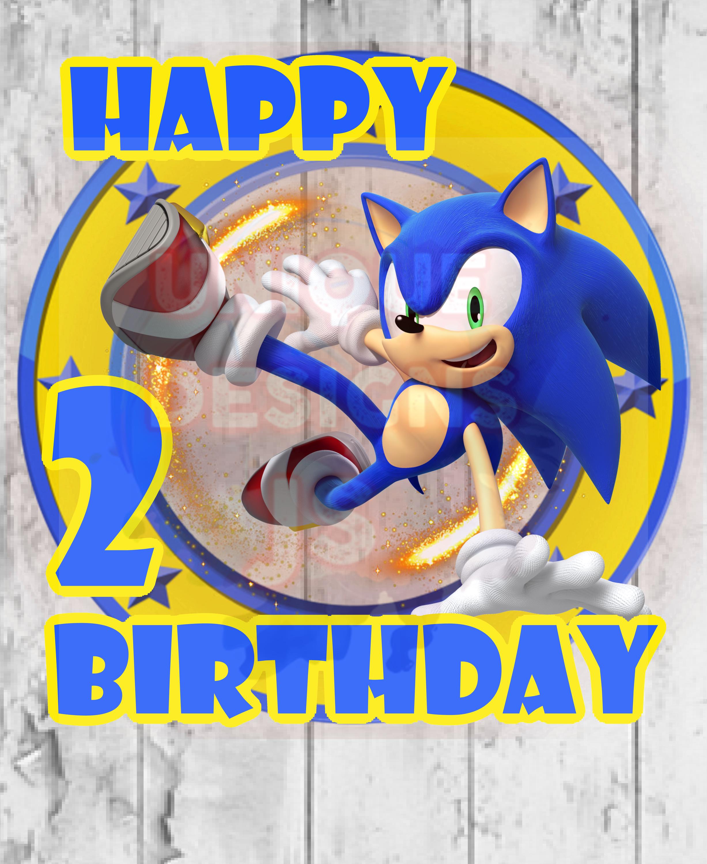 PNG Sonic Birthday, 300 DPI, Instant Download - Etsy