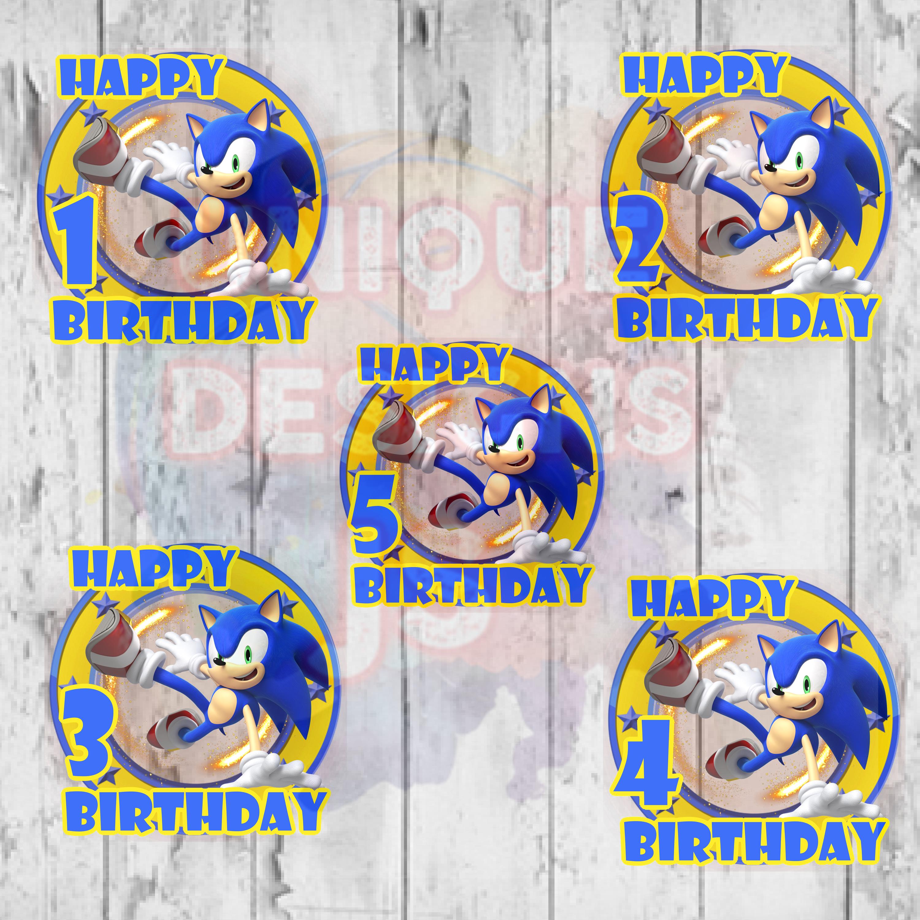 PNG Sonic Birthday, 300 DPI, Instant Download - Etsy
