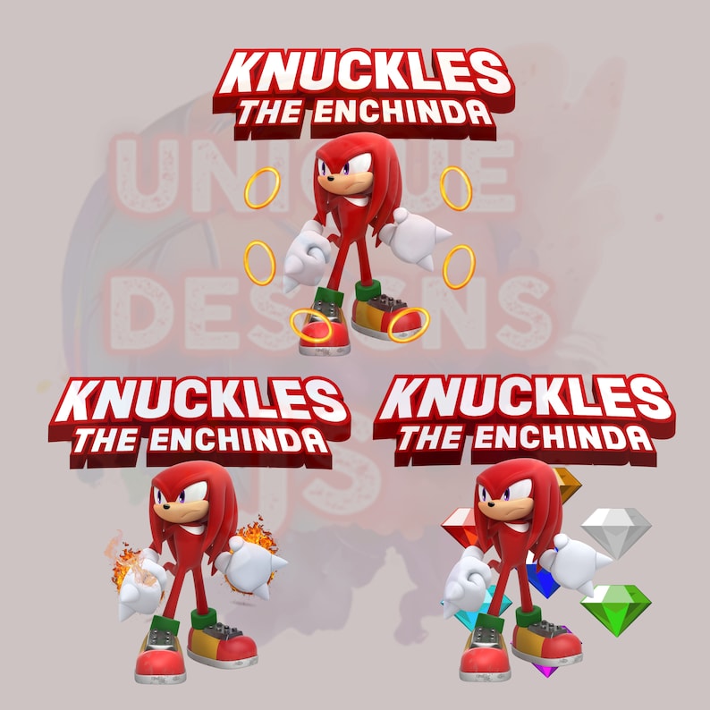 PNG Knuckles the Echidna, Sonic Series, Knuckles Image - Etsy