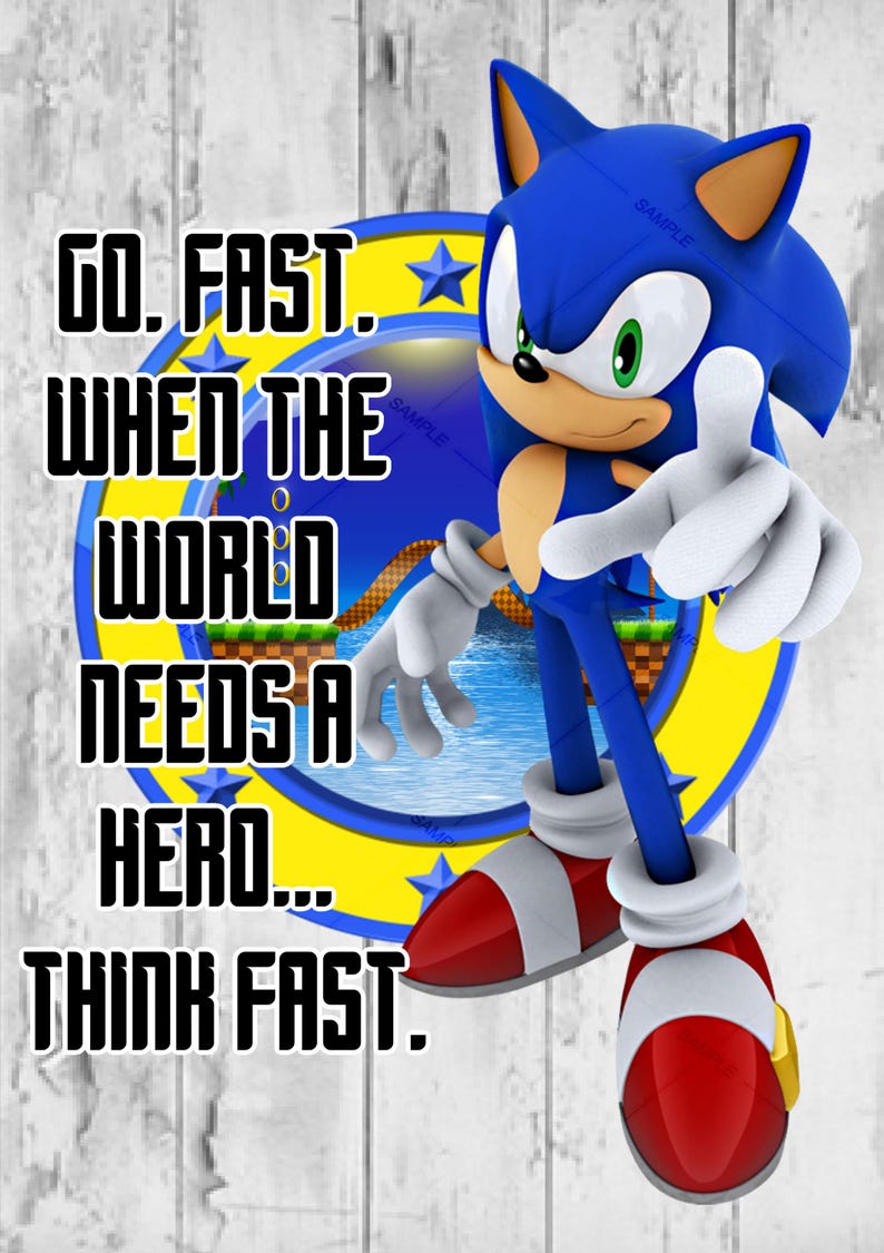 PNG Sonic, Shadow Quote, Instant Download, 300DPI - Etsy
