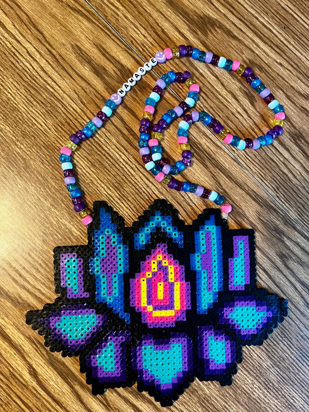 Lotus Perler Necklace - Etsy