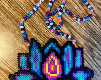 Lotus Perler Necklace - Etsy