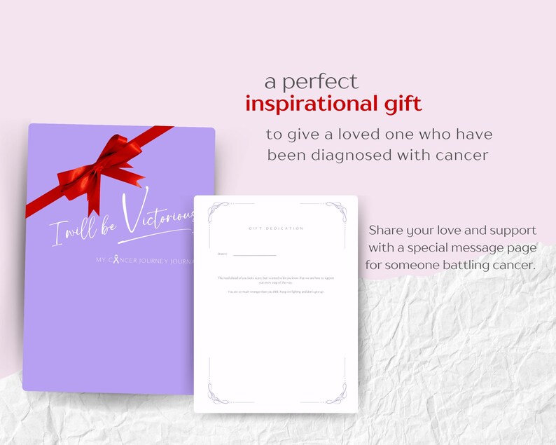 Cancer Journey Journal Printable Planner for Self-care and Reflection ...