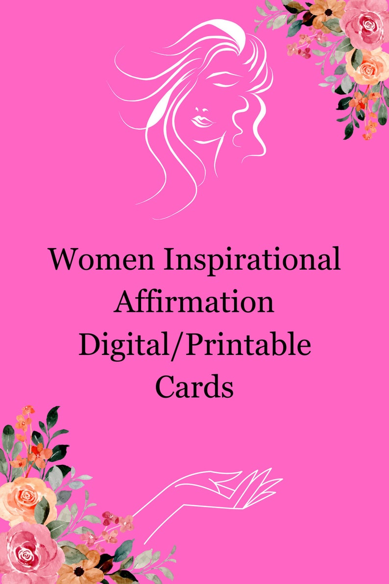 75 Women Inspirational Affirmation Cards Digital / Printable - Etsy